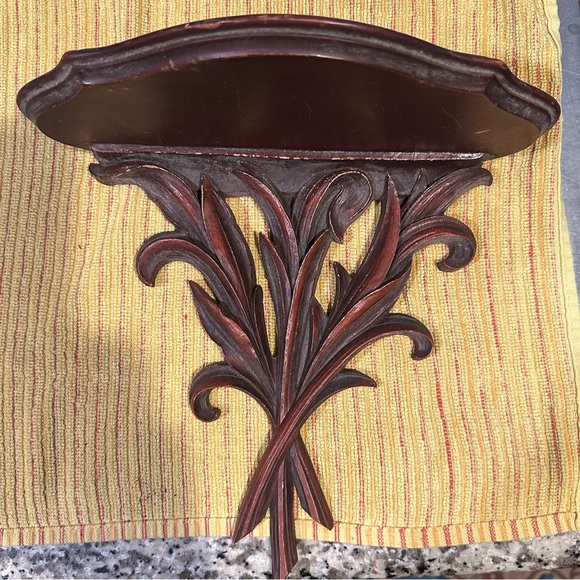 Syroco Wood | Accents | Vintage Molded Wood Syroco Sconce | Poshmark